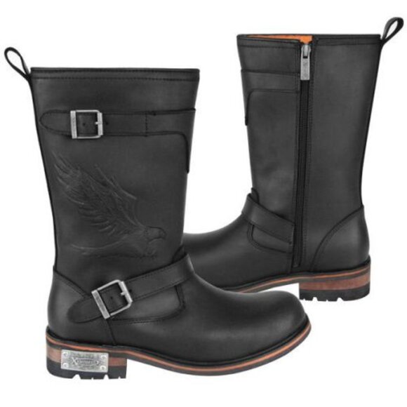 My Leather | Other | Xelement Mens Black Eagle Motorcycle Engineer ...